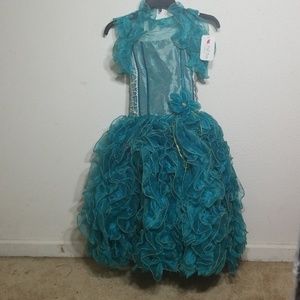 Tip Top Kids | Dresses | Tip Top Kids Turquoise E 493 Formal Dress ...